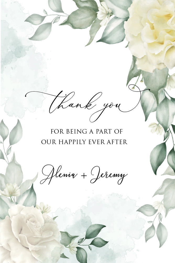 Wedding Wine Label Style 4 - Set of 2